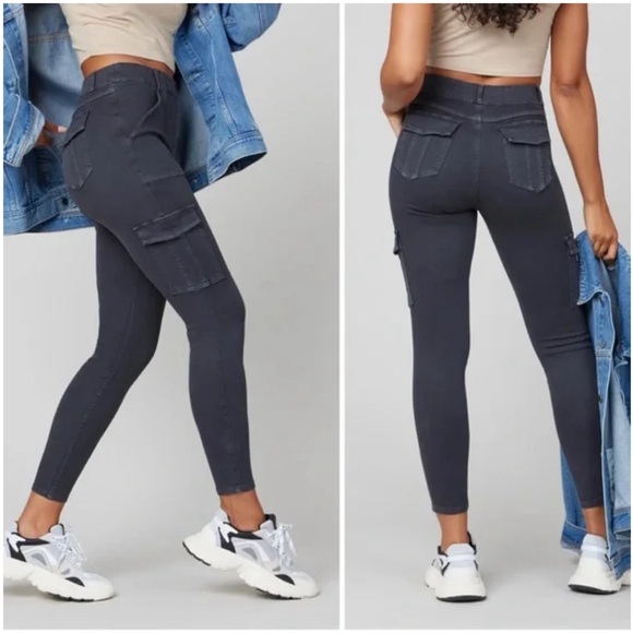 SPANX | Pants & Jumpsuits | Spanx Stretch Twill Ankle Cargo Pull On ...